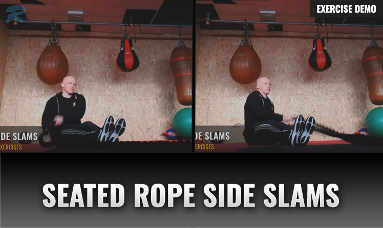 SEATED BATTLE ROPE SIDE SLAMS • Russ Howe PTI